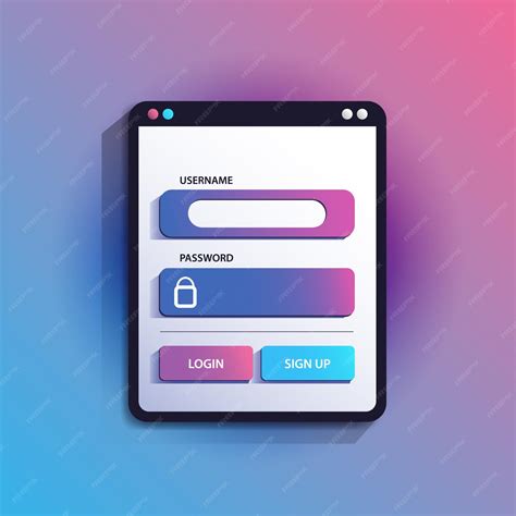 premium vector vector login page template