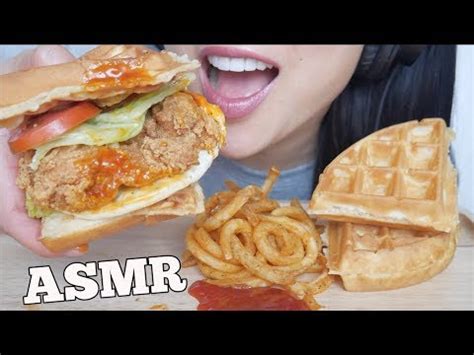 Asmr One Chicken Sandwich Wfries Chik Fil A Mukbang No Talking