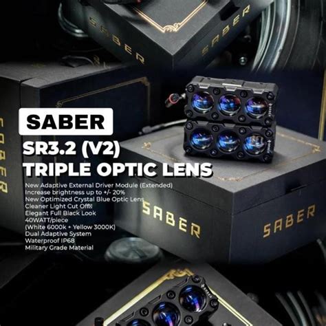 Jual Lampu Mini Projie Saber Sr3 V2 80 Watt Lampu Saber Mini Proji Shopee Indonesia