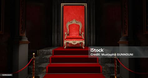 빨간색과 검은 색 배경에 빨간 왕실 의자 Vip 왕좌 레드 로얄 왕좌 의자에 대한 스톡 사진 및 기타 이미지 의자 왕족 0명 Istock