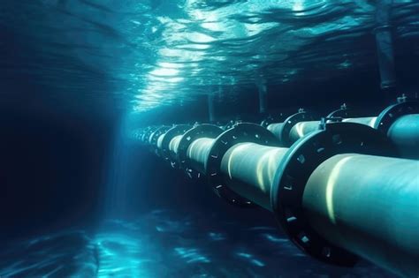 Premium Ai Image Underwater Gas Or Oil Pipeline
