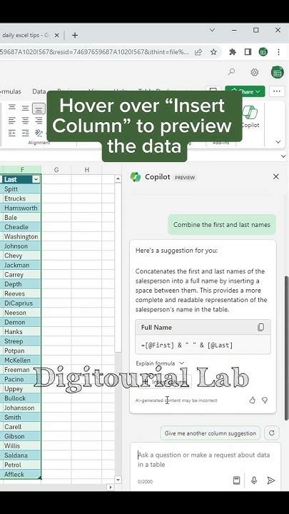 Copilot In Excel Use Ai In Excel Exceltips Exceltech Tutorial