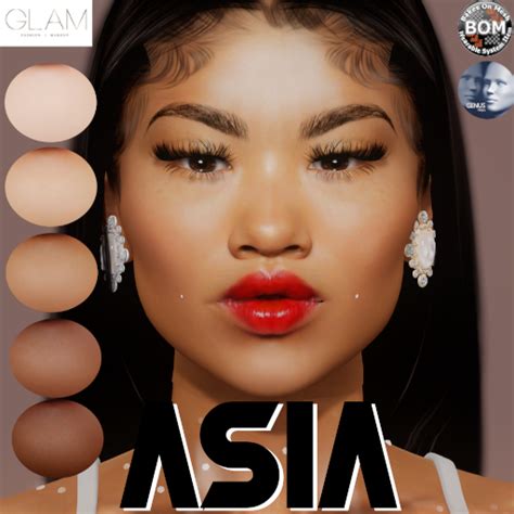 Second Life Marketplace Glam Asia Skin Fatpack