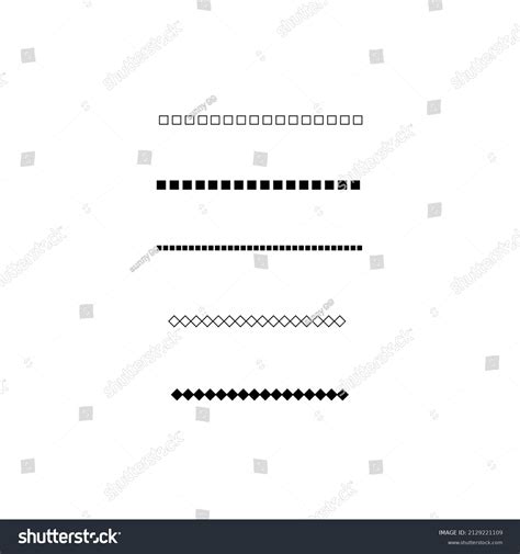 Dashed Lines Vector Dotted Line Vector Stock Vector Royalty Free 2129221109 Shutterstock