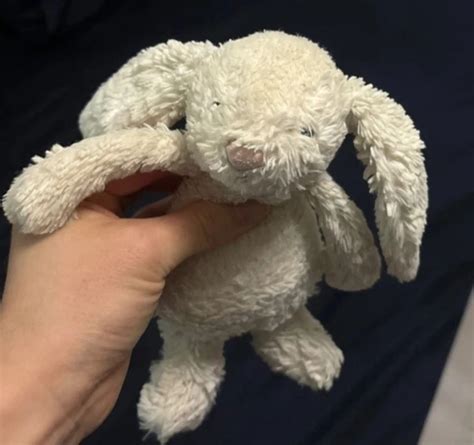 Jellycat Bashful White Bunny Rabbit Small Soft Plush Toy 8 Inches