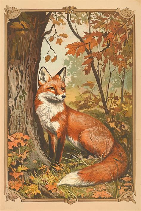 Tierwelt Kunst Fuchs Kunst Tiere Clipart