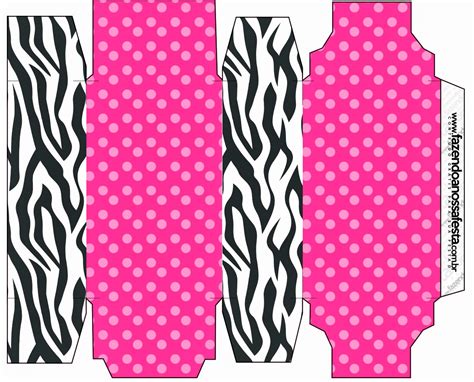 Zebra And Pink Free Printable Boxes Oh My Quinceaneras