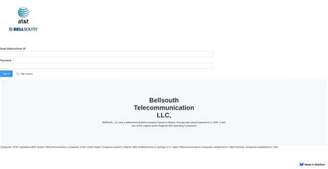 Bellsouth Att Sign In Alerte Ne Saisissez Pas Vos