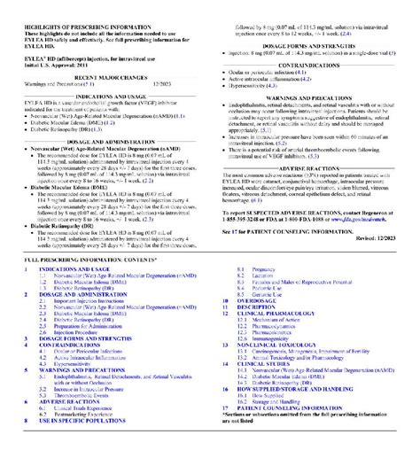 About Eylea4u® L Eylea Hd® Aflibercept Injection