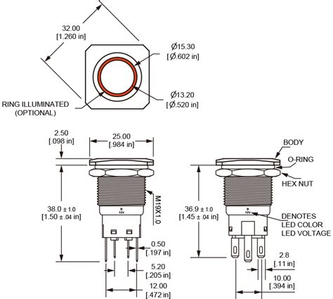 Square Bezel Anti Vandal Switch Oemodm Manufacturer