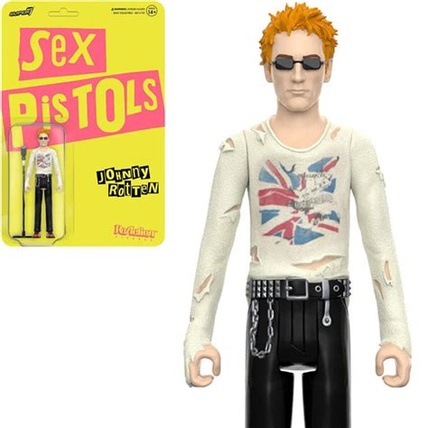 Super7 Reaction Figures Sex Pistols Wave 1 Johnny Rotten Action