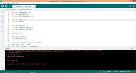 Resolving The Error Programming Arduino Forum