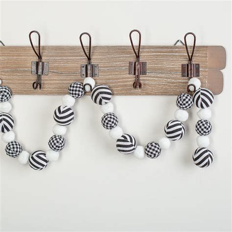 Black And White String Ball Garland Garlands Florals Craft