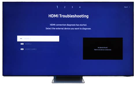 my tv doesn t detect a device connected via hdmi samsung levant