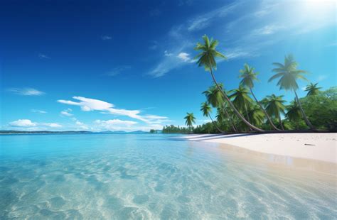 Tropical Island Beach Wallpaper