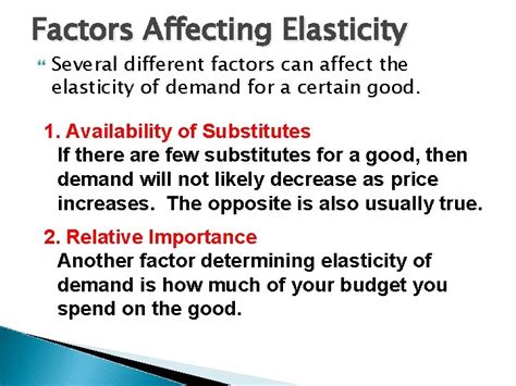 Chapter 4 Section 3 Elasticity Of Demand Intro