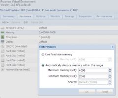 Dynamic Memory Management Proxmox VE