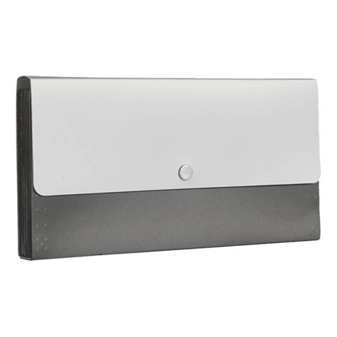 Small Accordion File Organizer A6 Mini Expanding Portable Accordion File Folder Black