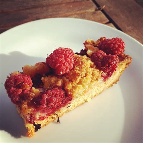 An English Homestead Raspberry Slice