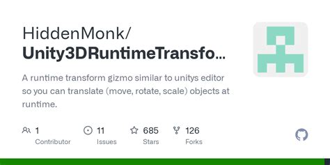 Github Hiddenmonkunity3druntimetransformgizmo A Runtime Transform Gizmo Similar To Unitys