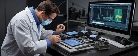Premium Photo Scientist Calibrating Scientific Equipment For Accurate Measurements In A Candid