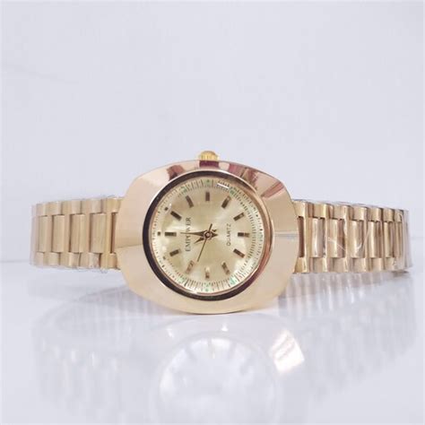 خرید و قیمت ساعت زنانه طرح رادو امپاور صفحه تخم مرغی طلایی استیل رنگ