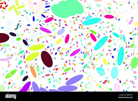 Shape Of Motion Particle Or Random Abstract Background Pattern No Overlaping Vector