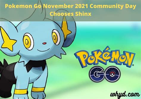Shinx Community Day Pokémon Go November 2021