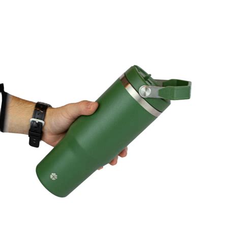 Garrafa Térmica 900ml Verde Militar Inox Távolo