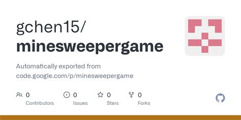GitHub Gchen Minesweepergame Automatically Exported From Code Google P Minesweepergame