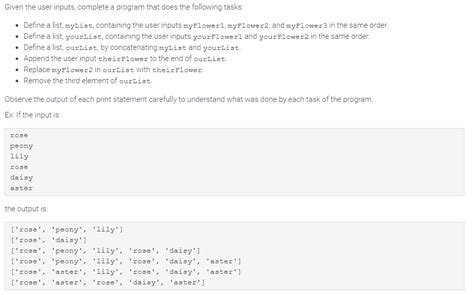 Solved Given The User Inputs Complete A Program That Does