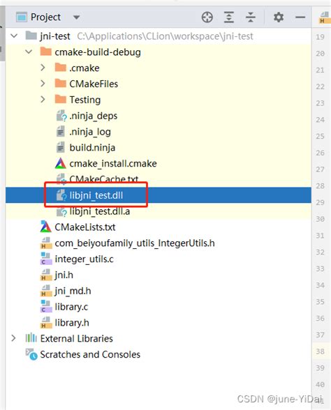 Java通过jni调用c语言函数intellij Ideaclion动态链接库dll本地方法，nativeclion调用动态链接