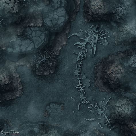 Shadowfell Gathering Bones Day Inkarnate Create Fantasy Maps Online