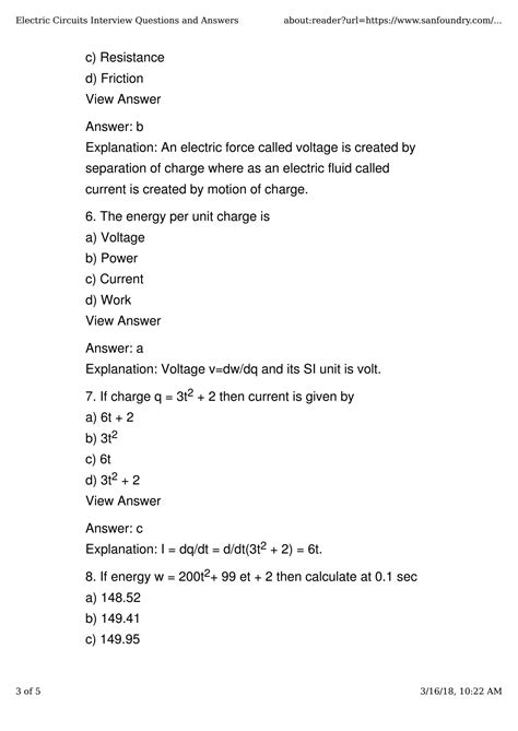 SOLUTION Electric Circuits Interview Questions Answers 1 Studypool