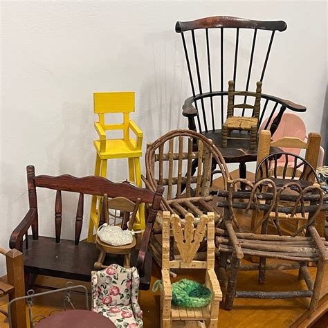 Great Finds Online Auctions Decorative Miniature Doll Chair Collection