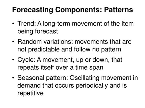 Ppt Chapter 13 Forecasting Powerpoint Presentation Free Download