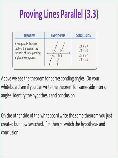 Proving Lines Parallel Worksheet Unique Parallel Lines Cut By A