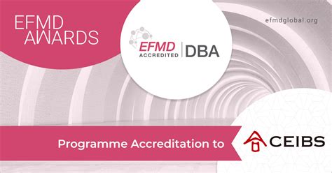 Ceibs Dba 1st To Achieve Efmd Programme Accreditation