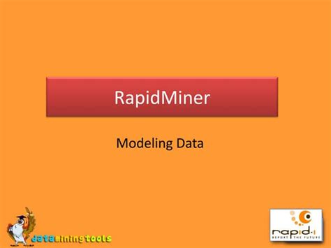 rapidminer modelling data ppt