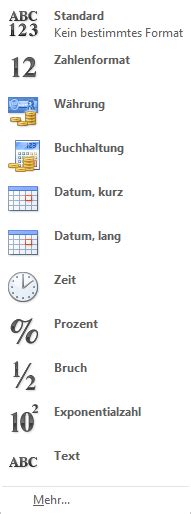 Grundlagen Tabellenkalkulation Informatik M C
