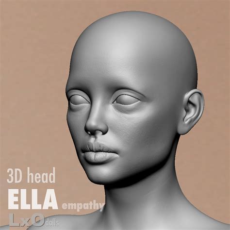 3d Female Head Ella Empathy 3d Model Cgtrader