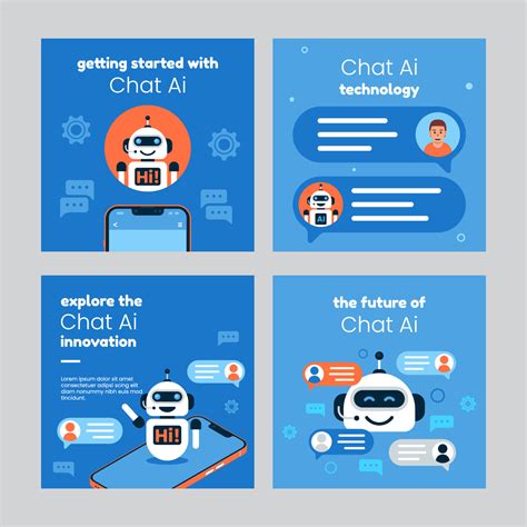 Chat Ai Social Media Post 20270752 Vector Art At Vecteezy