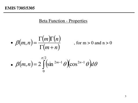 Ppt The Beta Function Powerpoint Presentation Free Download Id 2692264