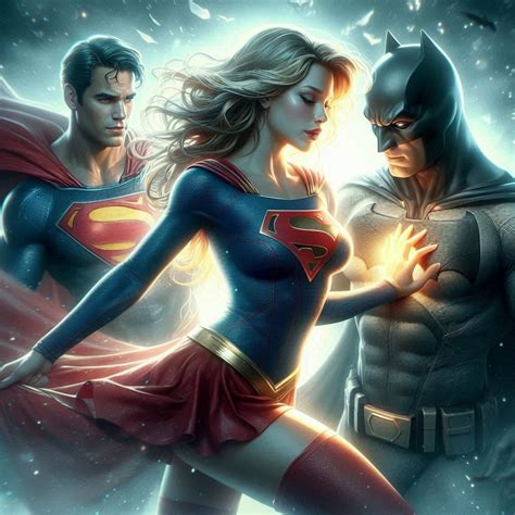 Superman Batman And Supergirl Ai Art By Evandromarquesamv On Deviantart