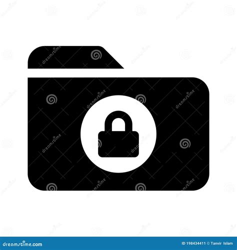 Locked Folder Icon Outline Vector File Lock 229829303