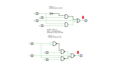 CircuitVerse DESIGN OF MUX AND DEMUX