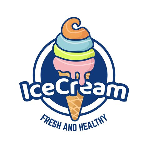 Ice Cream Logo Design Ice Cream Shop Logo Badges And Labels Gelateria
