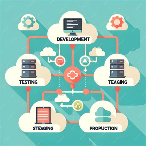 Premium Vector Devops Pipeline Development To Production Vector