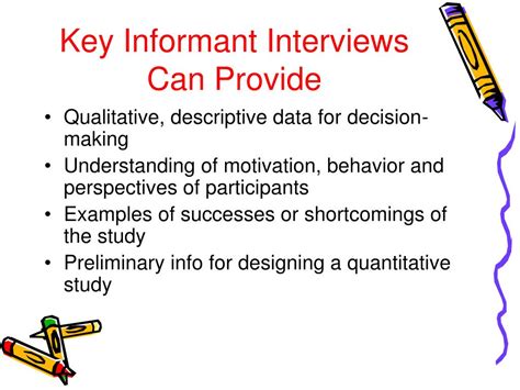 Ppt Conducting Key Informant Interviews Powerpoint Presentation Free Download Id1288865