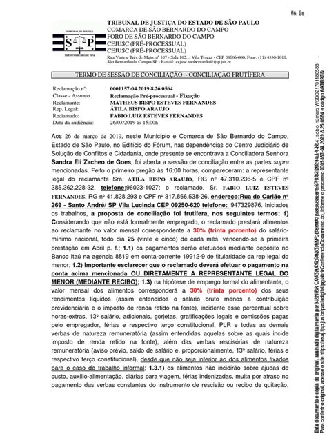 Termo De Acordo Pdf Férias Trabalhistas Salário
